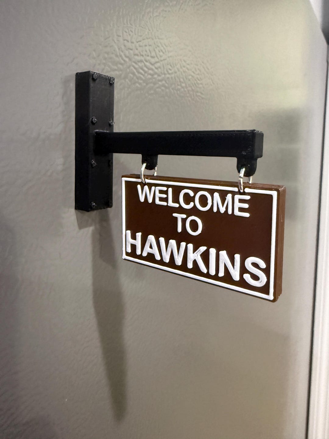 Welcome to Hawkins Upside Down Hanging Street Sign Magnet 3D Printed ...