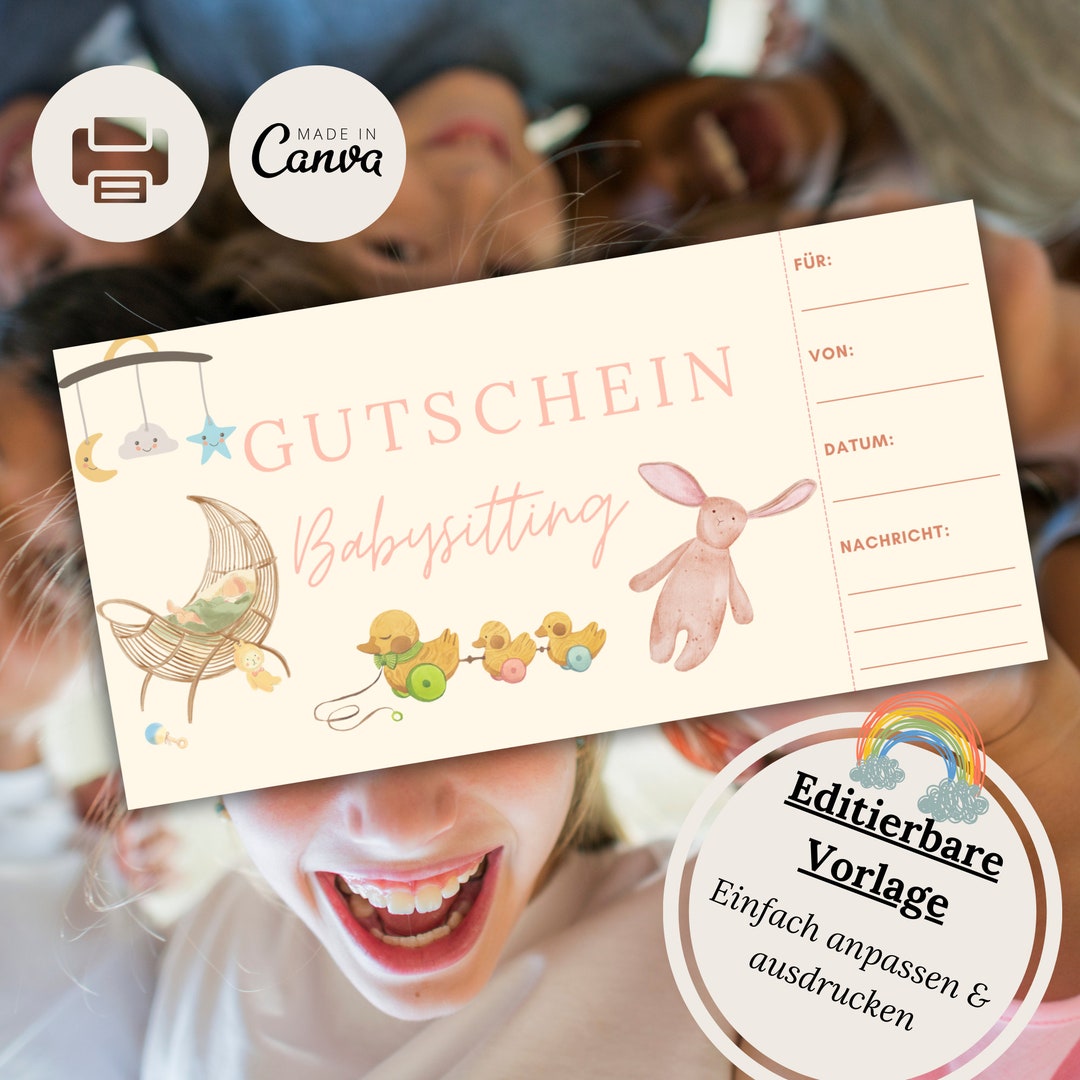 Babysitting Voucher as the Perfect Gift for Parents Time Out for Mom ...