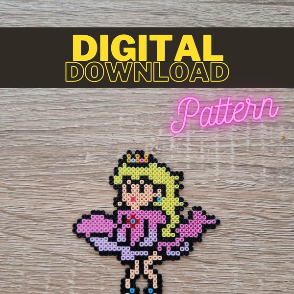 Princess Peach Perler - Etsy