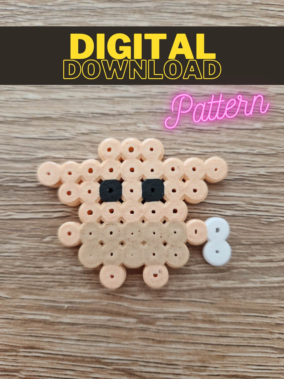 DIGITAL FILE ONLY Dobby Holding a Sock, House Elf Inspired Perler ...