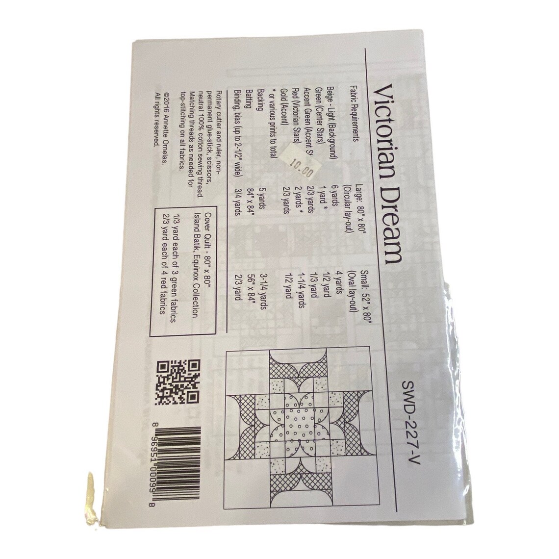 Southwind Designs Victorian Quilt 80 X 80 Dimensional Quilt Pattern SWD ...