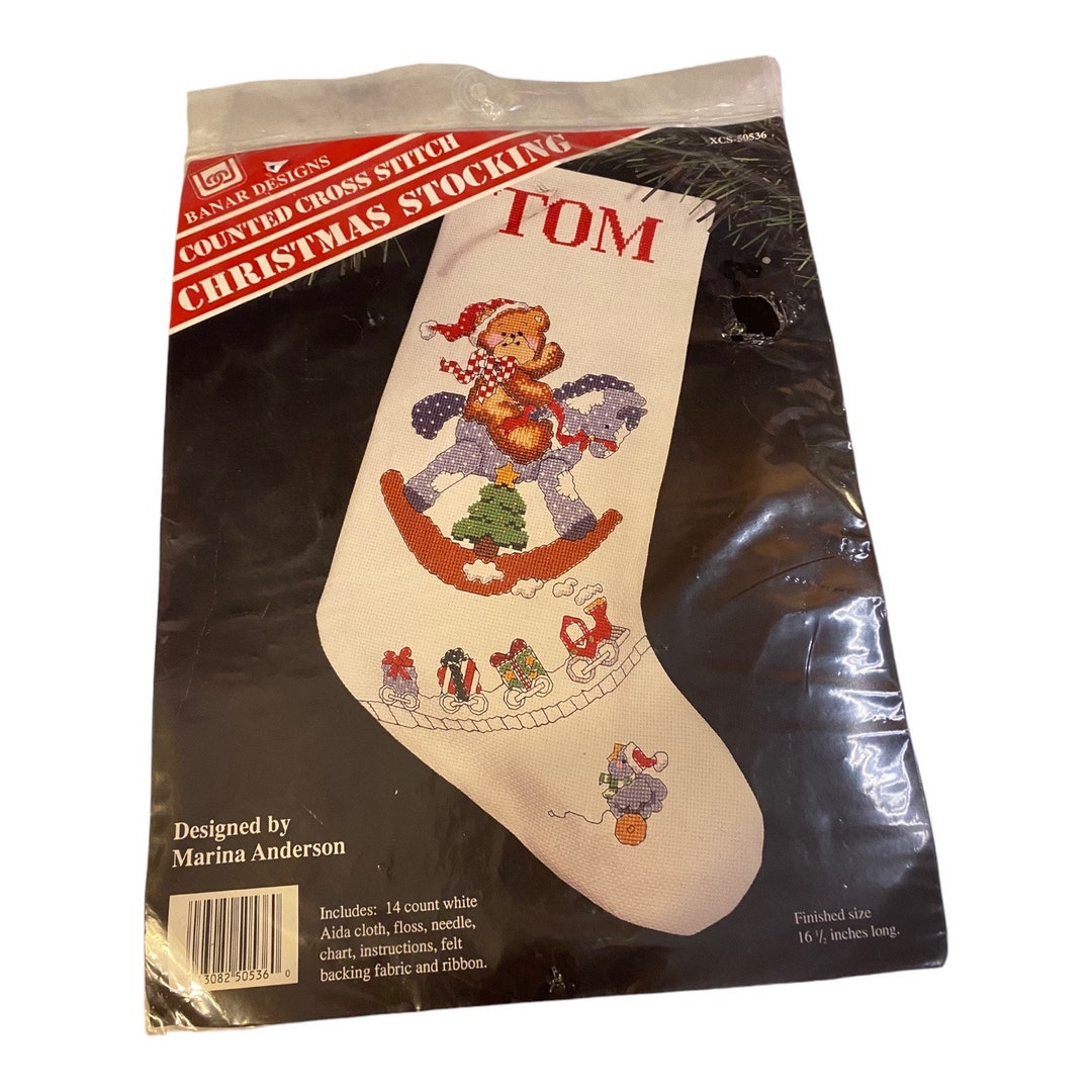 Vintage Banar Designs Counted Cross Stitch Christmas Stocking Kit 50536 ...