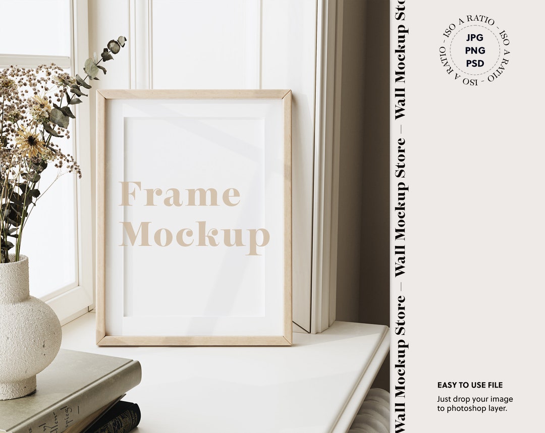 Single Vertical Frame Mockup in Home Interior, Print Frame Mockup ...