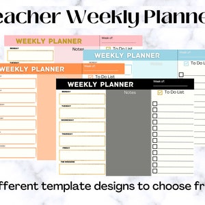 Weekly Teacher to Do List Template Daily Schedule Template Classroom ...