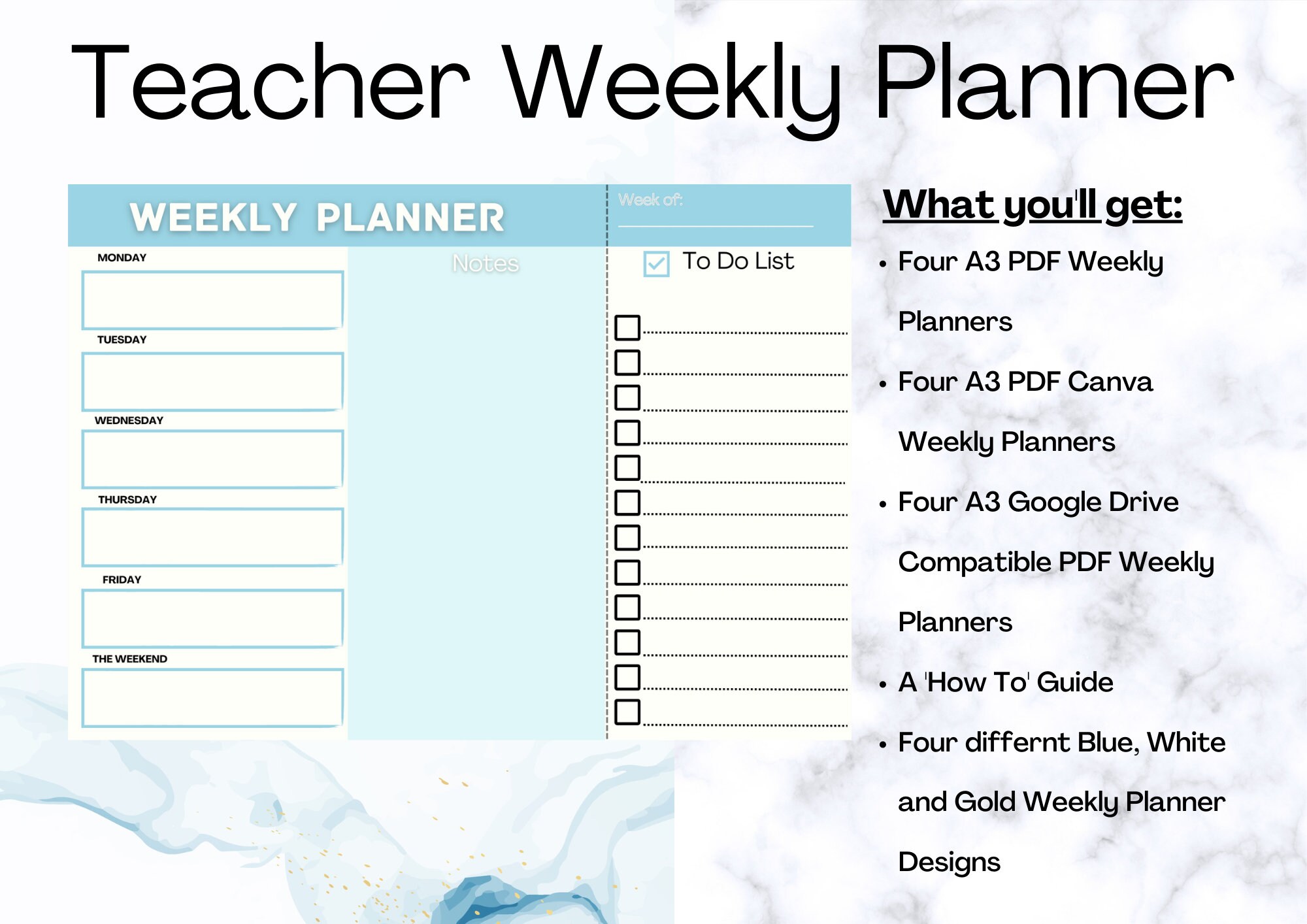 Weekly Teacher to Do List Template Daily Schedule Template Classroom ...