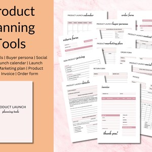 Printable Business Plan Undated Digital Business Plan Organizer for ...