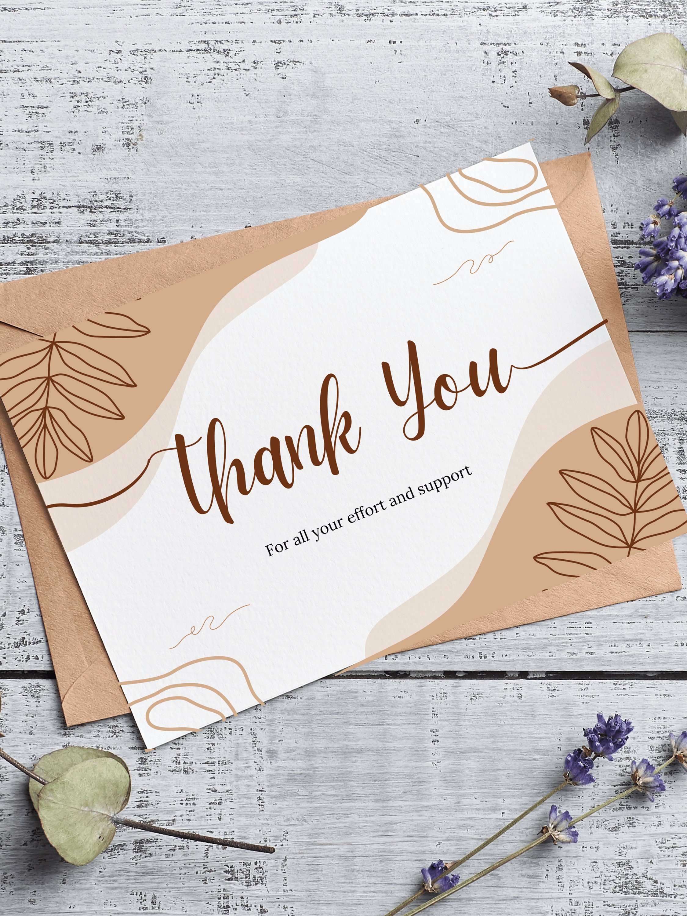 Thank You Card for Work Colleague Gratitude Card for Colleague Thank ...