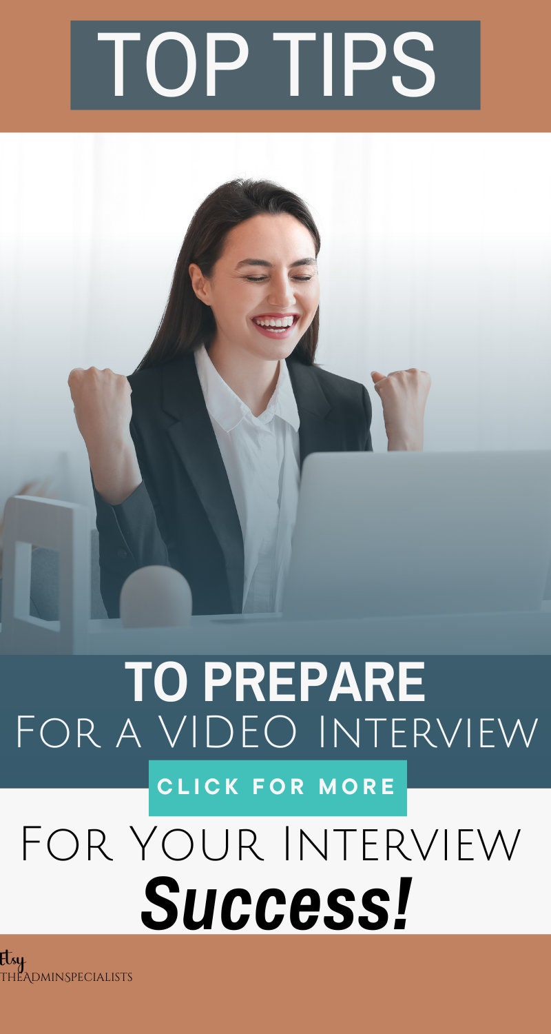 Video Interview Checklist for Interview Preparation for Professional ...