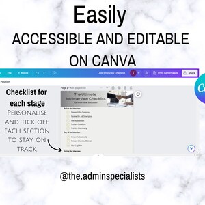 Interview Checklist Guide for Interview Preparation Template for ...