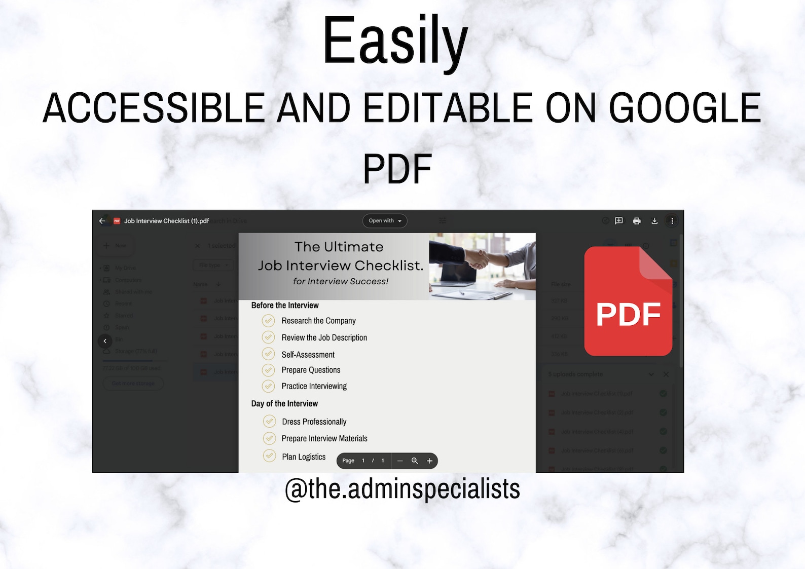 Interview Checklist Guide for Interview Preparation Template for ...