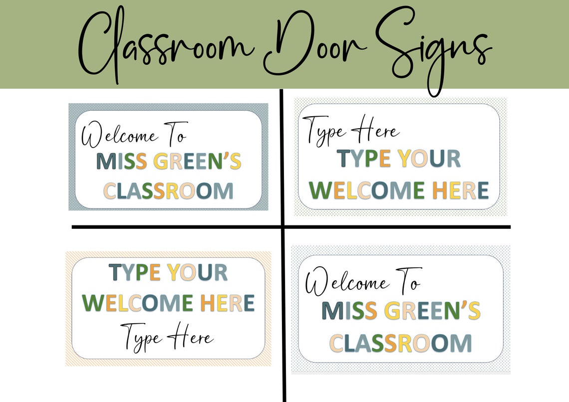 Classroom Decor Bundle Boho Classroom Decor for Teacher Personalized ...