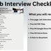 Interview Checklist Guide for Interview Preparation Template for ...