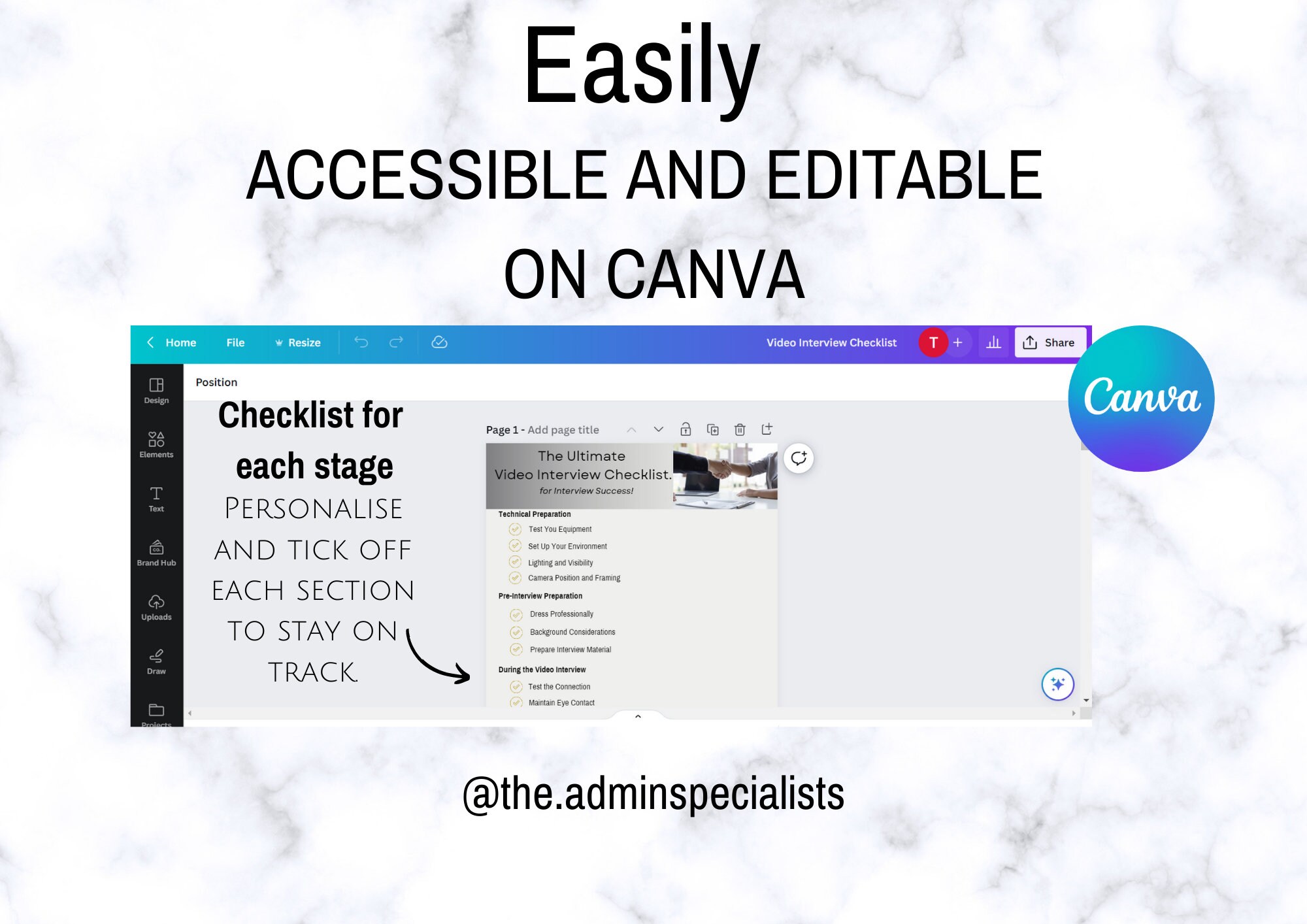 Video Interview Checklist for Interview Preparation for Professional ...