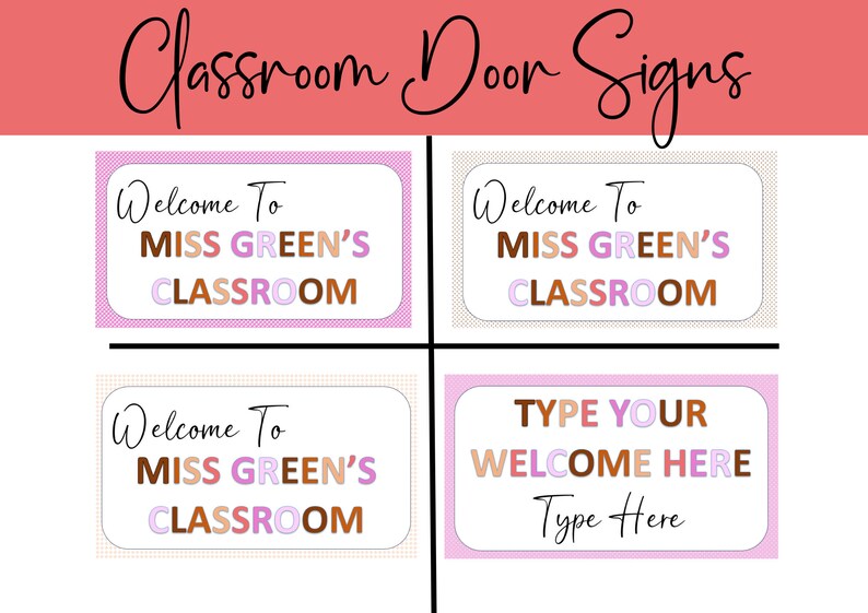 Classroom Decor Bundle Boho Classroom Decor for Teacher Personalized ...