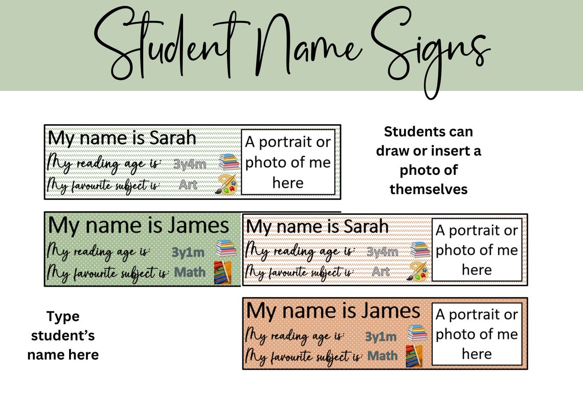 Classroom Decor Bundle Boho Classroom Decor for Teacher Personalized ...