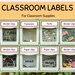 Editable Classroom Tray Labels for Classroom Teachers Organizer Labels ...