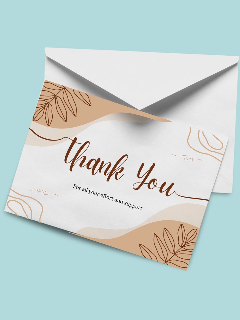 Thank You Card for Work Colleague Gratitude Card for Colleague Thank ...