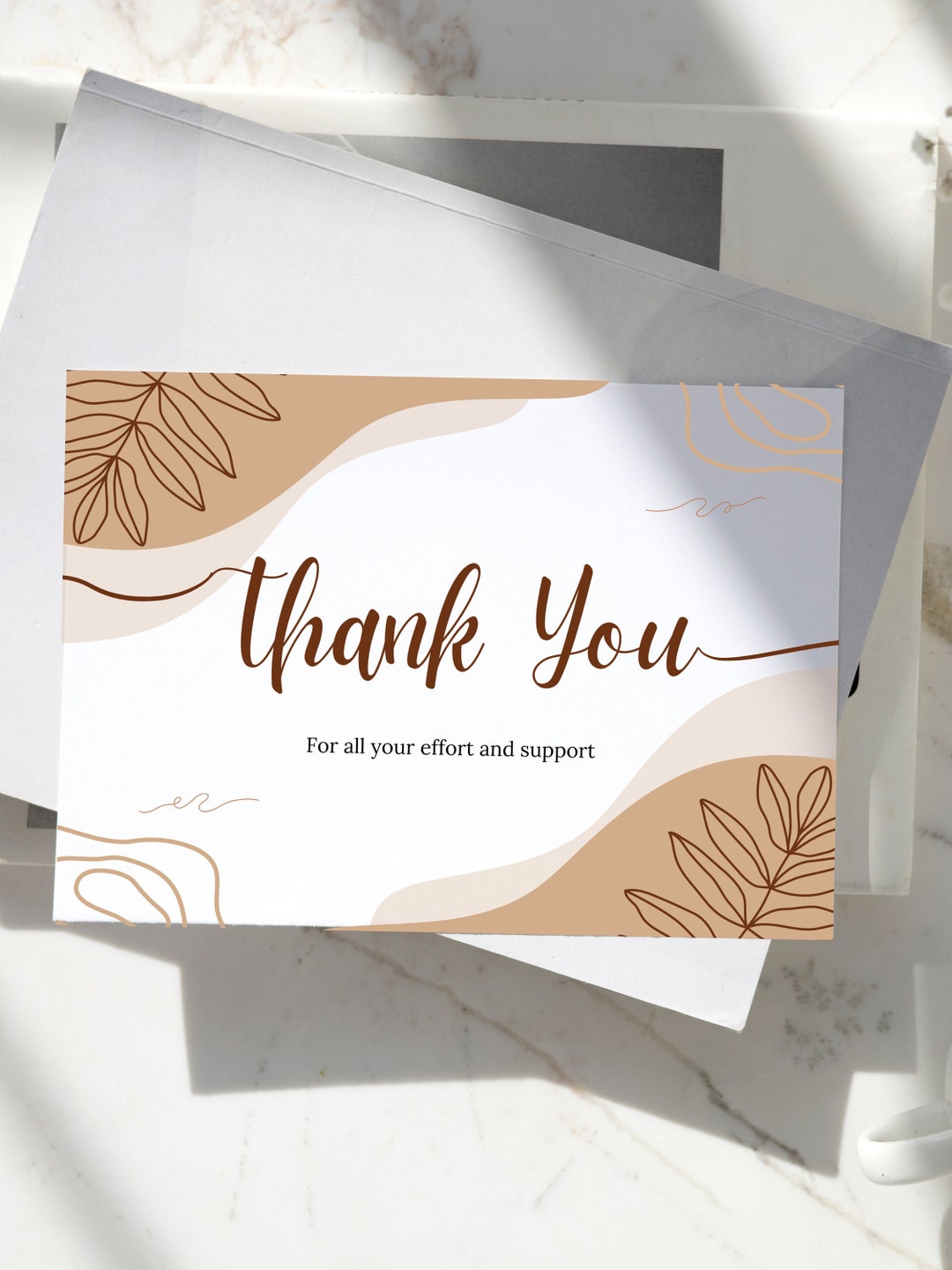 Thank You Card for Work Colleague Gratitude Card for Colleague Thank ...