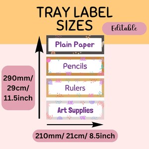 Editable Classroom Tray Labels for Classroom Teachers Organizer Labels ...