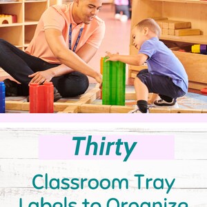 Editable Classroom Tray Labels for Classroom Teachers Organizer Labels ...