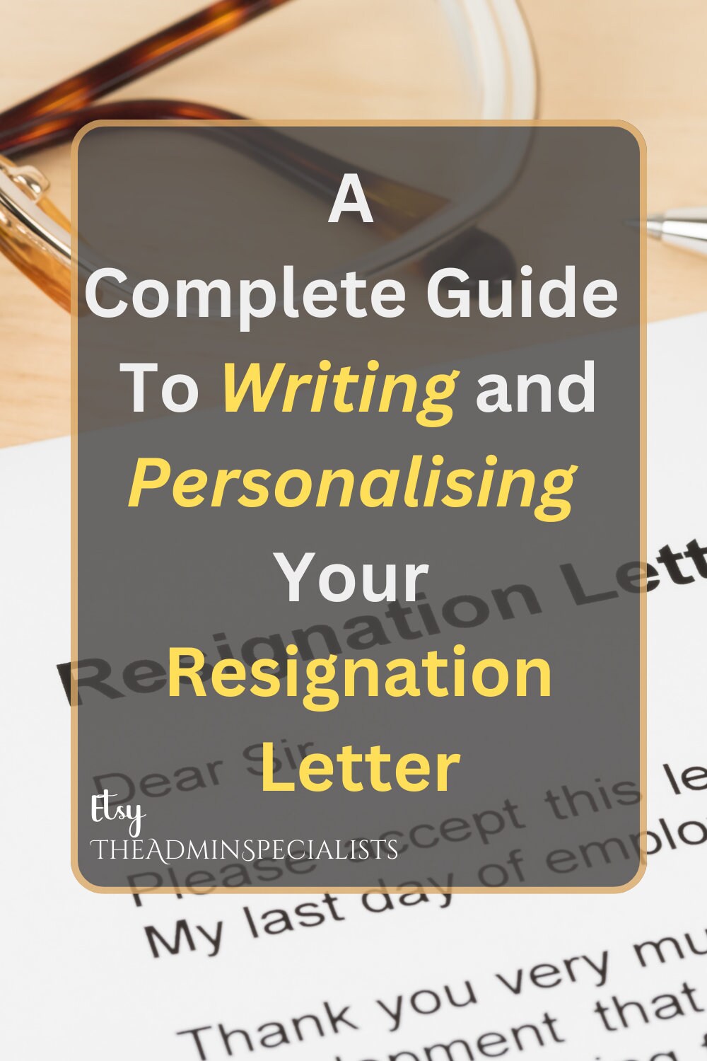 Professional Resignation Letter Template Canva Resignation Template ...