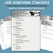 Interview Checklist Guide for Interview Preparation Template for ...