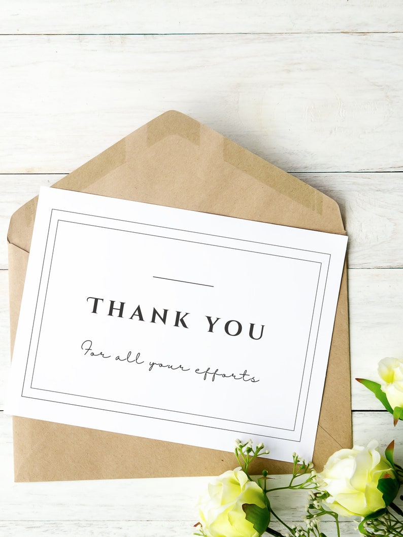 Thank You Card for Work Colleague Gratitude Card for Colleague Thank ...
