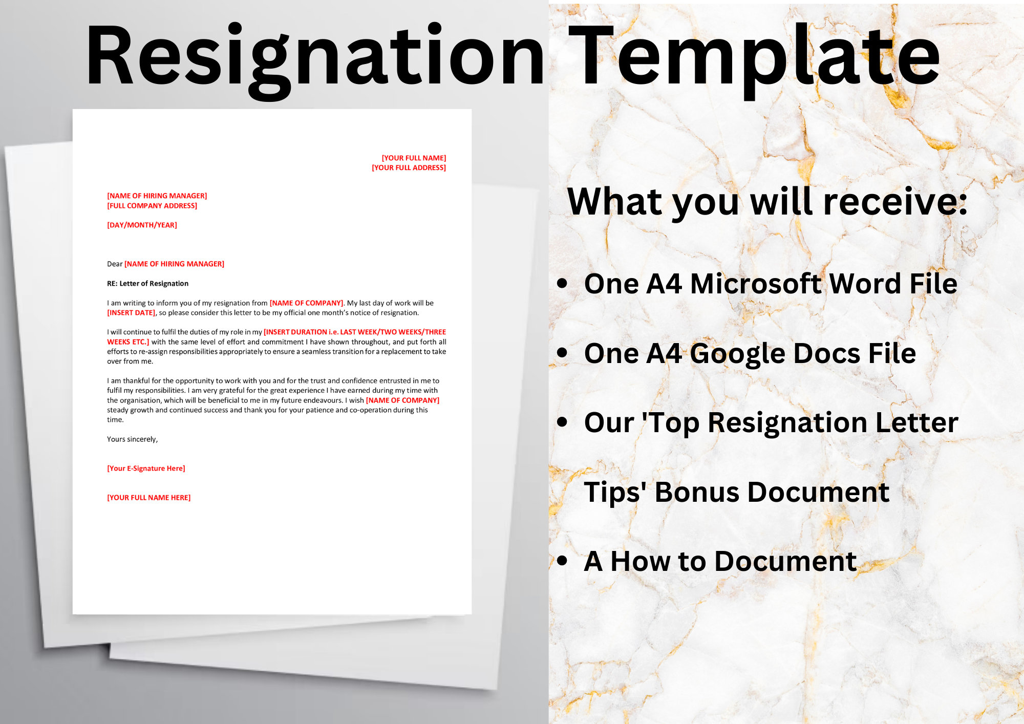 Google Docs Resignation Template Microsoft Word Resign Letter ...