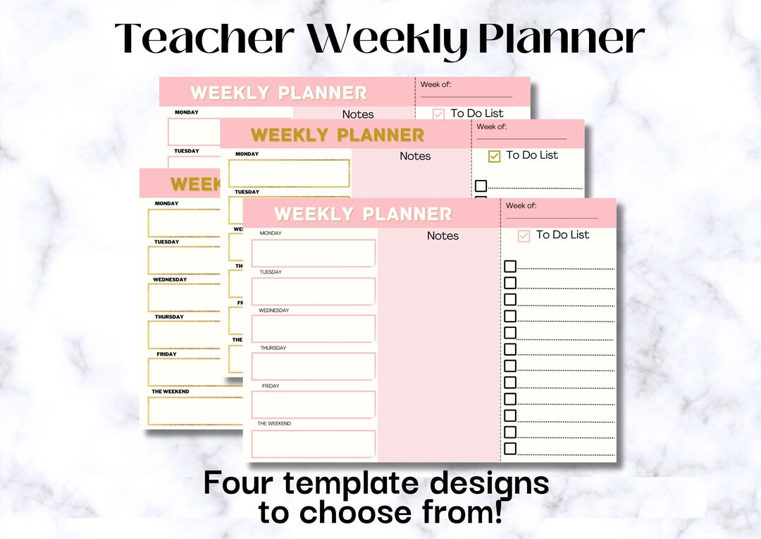 Weekly Teacher to Do List Template Daily Schedule Template Classroom ...