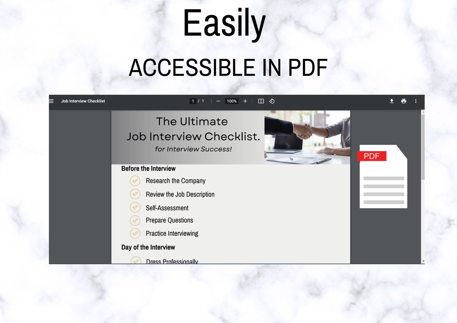 Interview Checklist Guide for Interview Preparation Template for ...