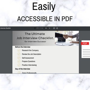 Interview Checklist Guide for Interview Preparation Template for ...