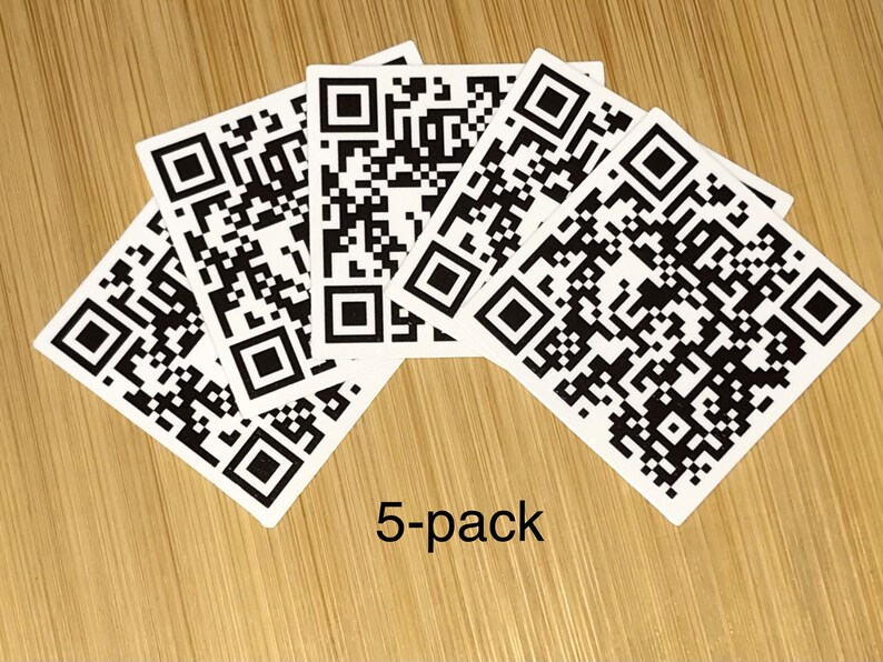 Rick Roll QR Code Sticker 2 X 2 Inch Waterproof Vinyl for Car, Laptop ...