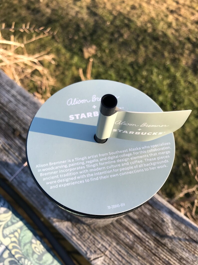 Starbucks Alison Bremner Winter 2024 Tumbler Cold Cup W/ Straw 24 Oz ...