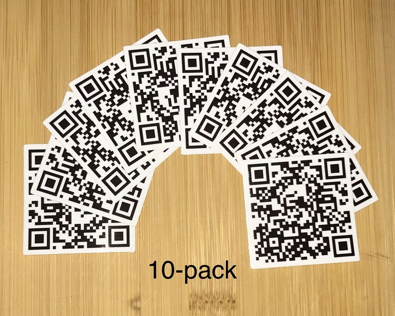 Rick Roll QR Code Sticker 2 X 2 Inch Waterproof Vinyl for Car, Laptop ...