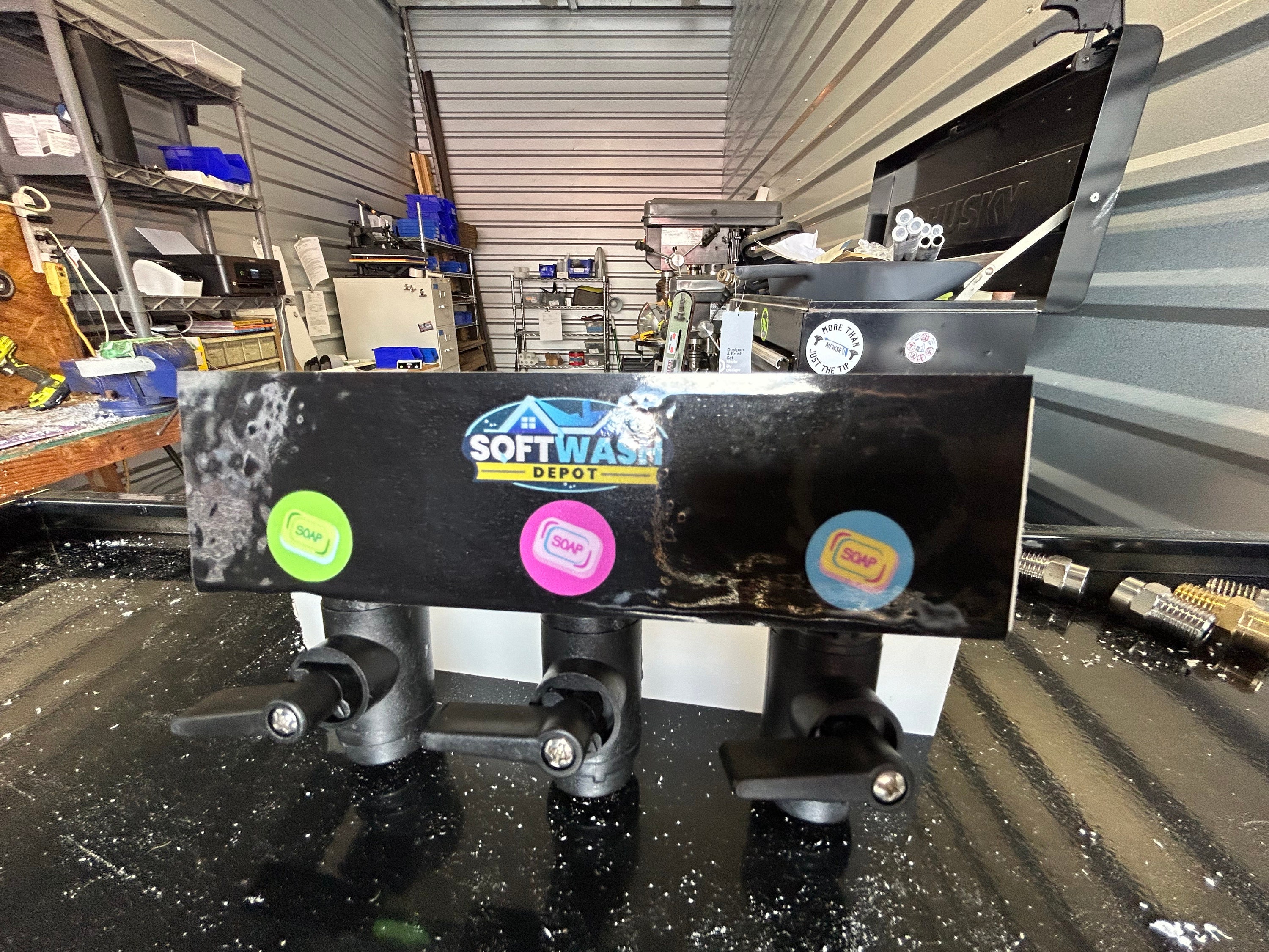 Down Stream Injector Manifold Block W/ 1/4" Shut off Valves | Multiple ...