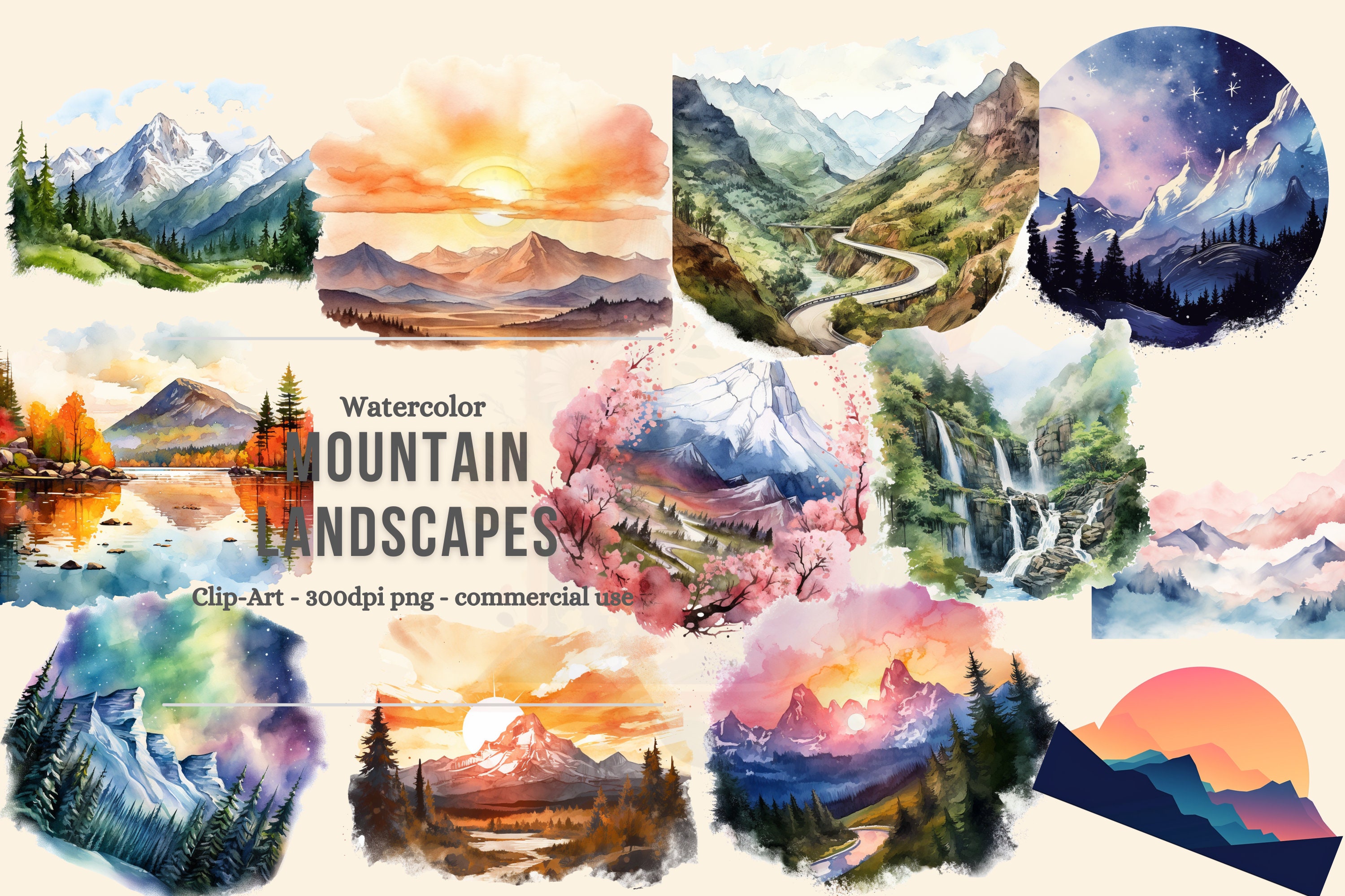 Mountains Clip Art