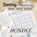 Savings Challenge Printable 300 Dollar Saving Challenge A5 , A6 ...