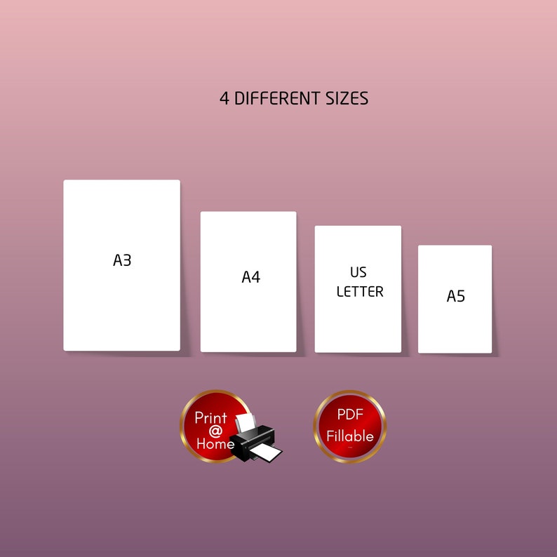 Weekly Planner Printable Minimalist Weekly Schedule A3 A4 US - Etsy