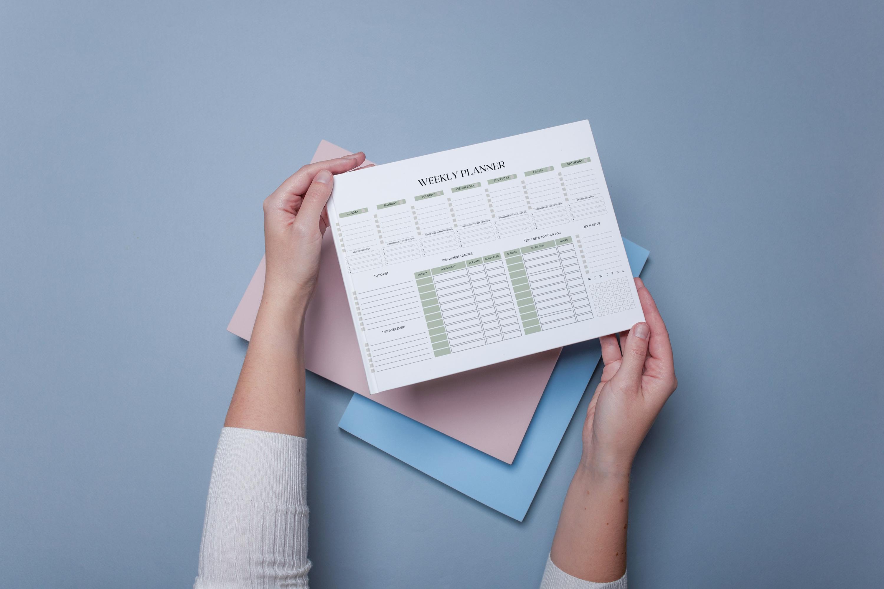 Weekly Planner | Printable | Minimalist | Schedule Organizer (PDF) - Etsy
