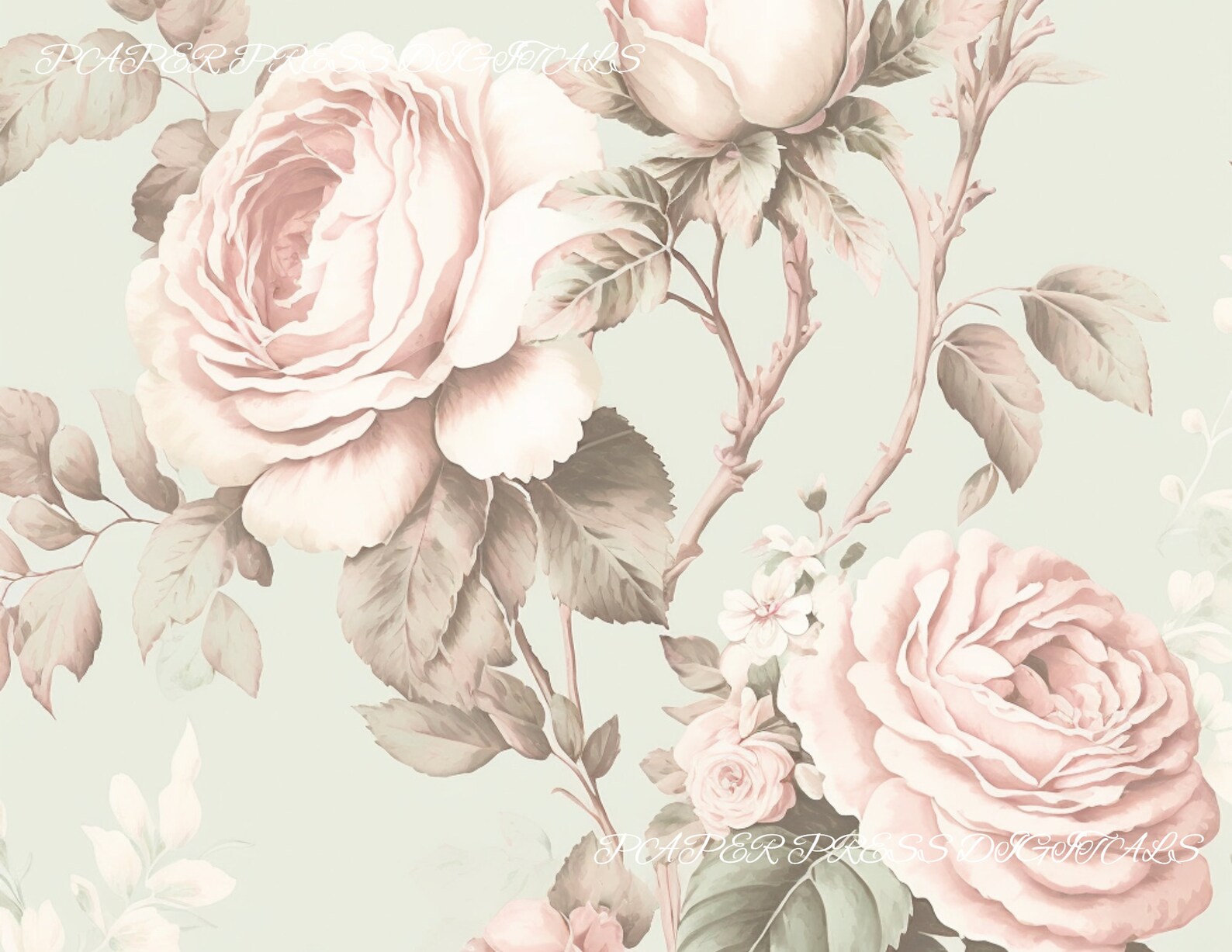 Vintage Rose Journal Pages Digital Download Junk Journal - Etsy