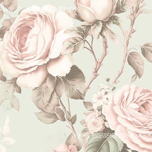 Vintage Rose Journal Pages Digital Download, Printable Junk Journal ...