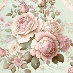 Vintage Rose Journal Pages Digital Download, Printable Junk Journal ...