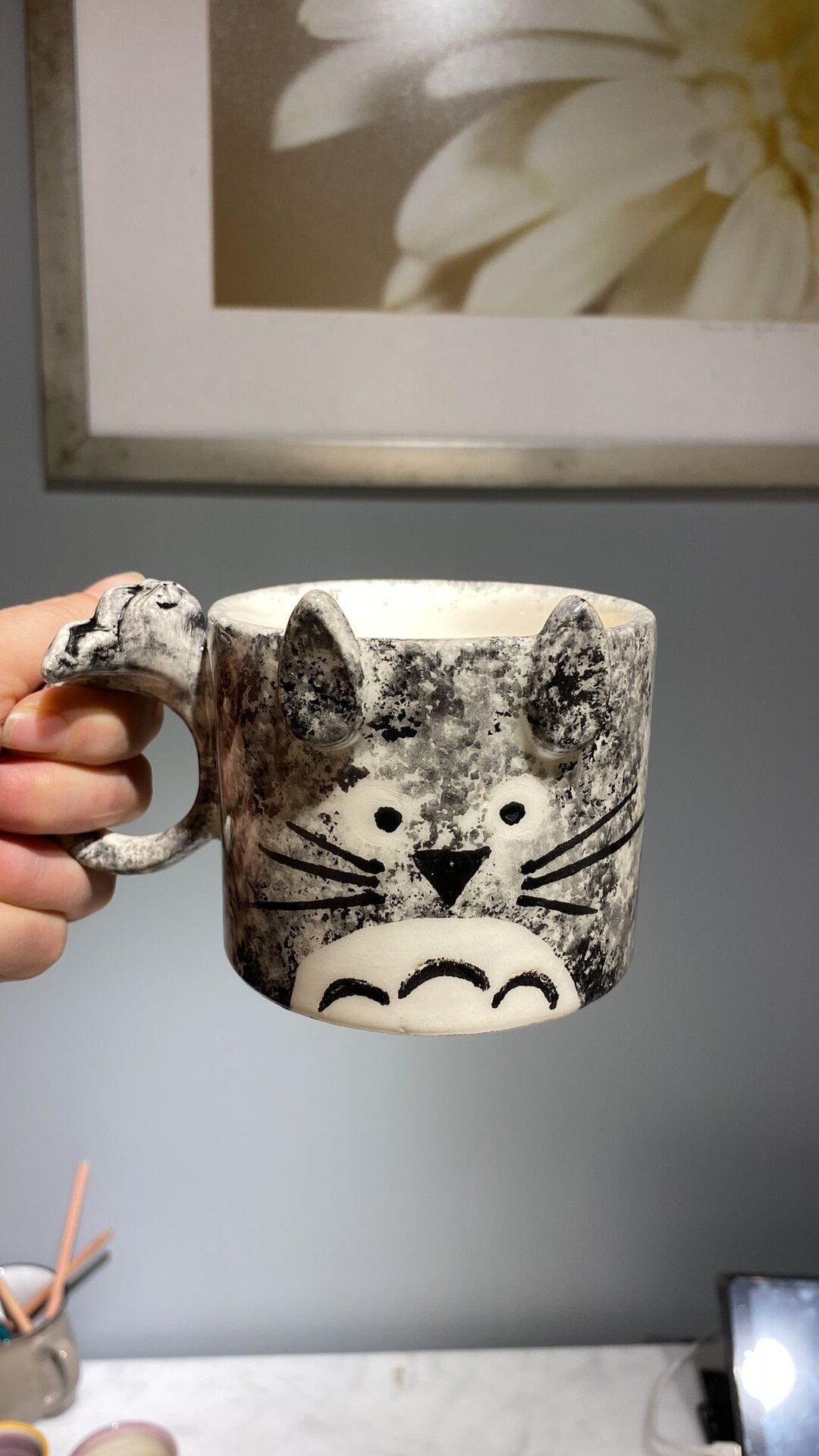 Totoro Handle Coffee Mug Totoro Coffee Mug Customizable - Etsy