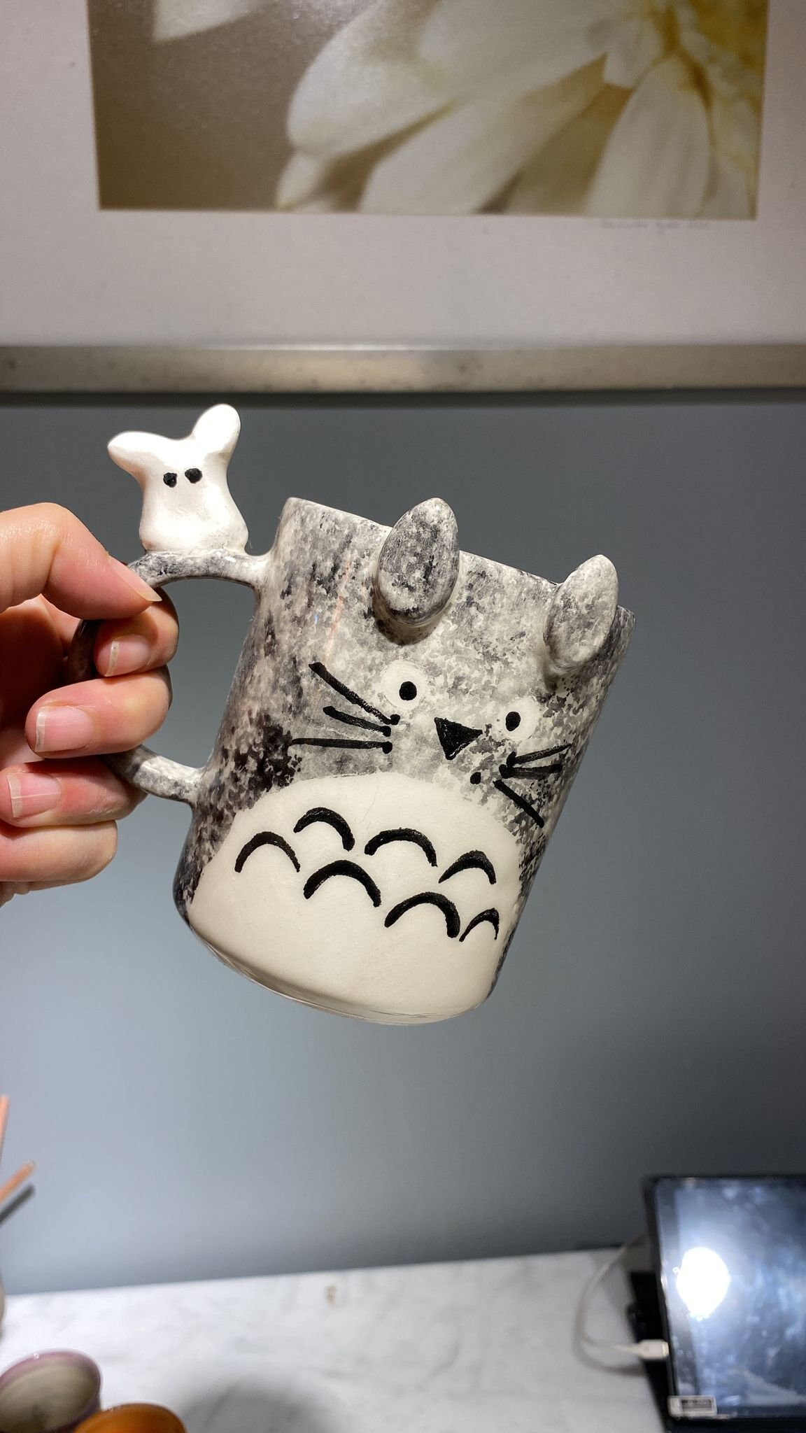 Totoro Handle Coffee Mug Totoro Coffee Mug Customizable - Etsy