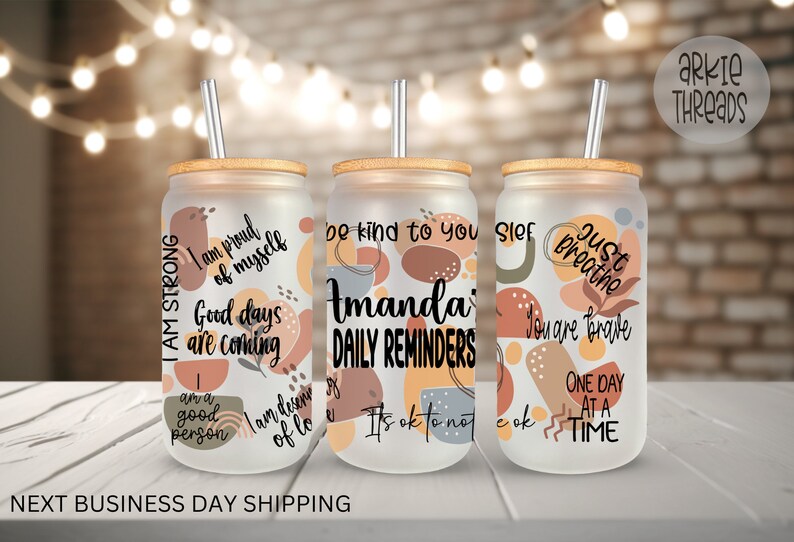 Canette En Verre Libbey De 16 Oz Rappels Quotidiens PersonnalisÉs Tasse