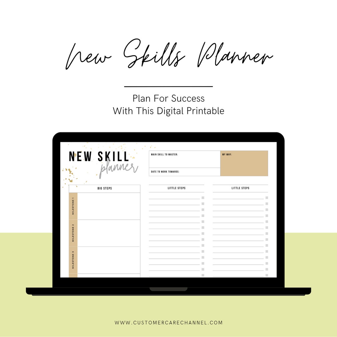 Skill Development Goal Planner Printable Download | US Letter Size ...