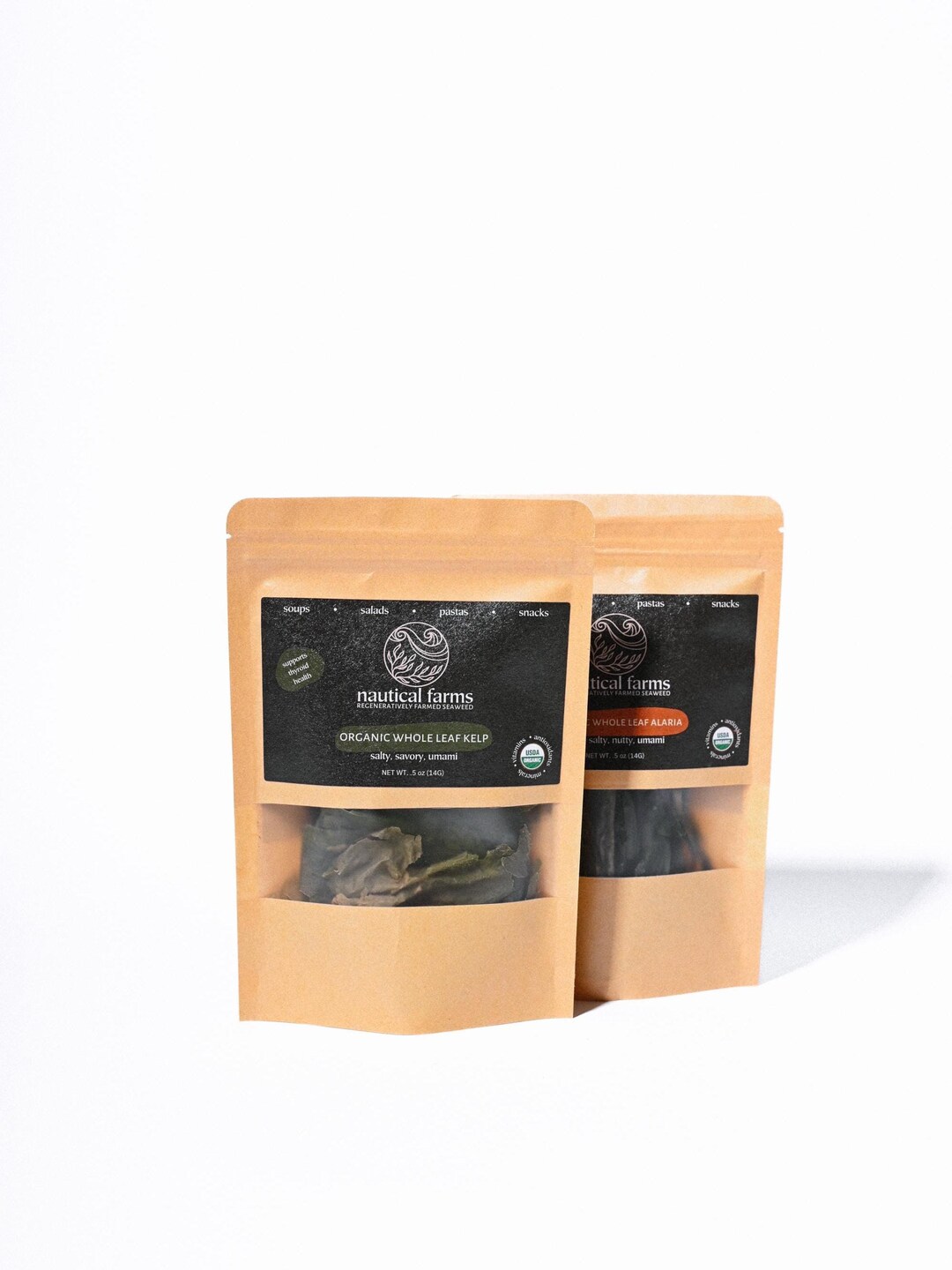 Organic Whole Leaf Seaweed Bundle | Edible Maine Dried Kelp & Alaria - Etsy