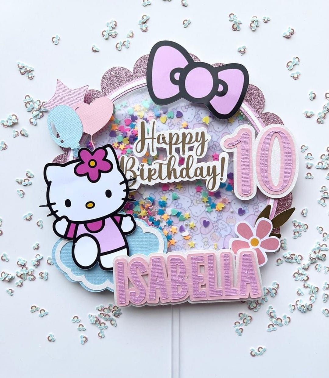 Hello Kitty Cake Topper - Etsy