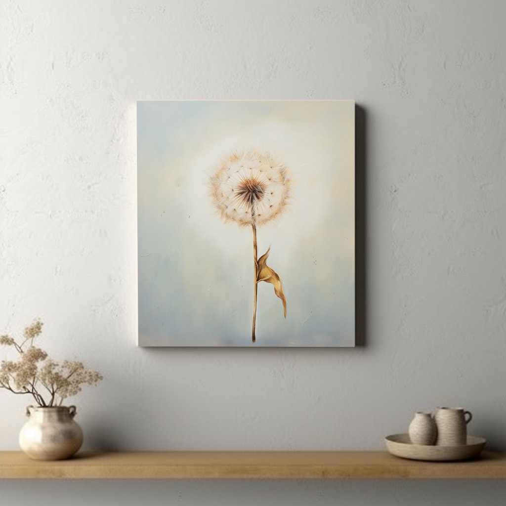 PRINTABLE Vintage Dandelion | Gallery Set | Dandelion Art | Floral ...
