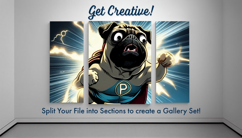 PRINTABLE Super Hero Pug | Adorable Superhero Pug Digital Download ...